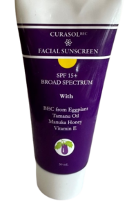 CurasolBEC Facial Sunscreen SPF 15+ Broad Spectrum. 50mL | Curaderm